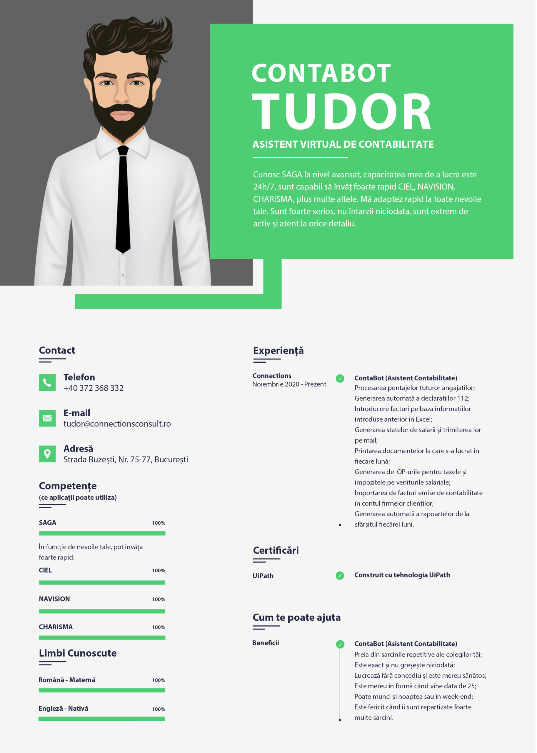 CV Tudor – ContaBot